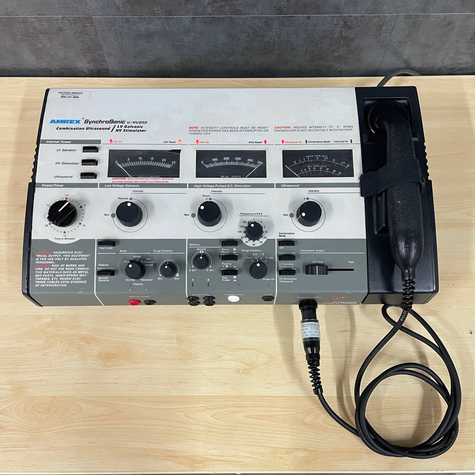 AMREX UHVG50 Synchro Sonic Ultrasound / Stimulator