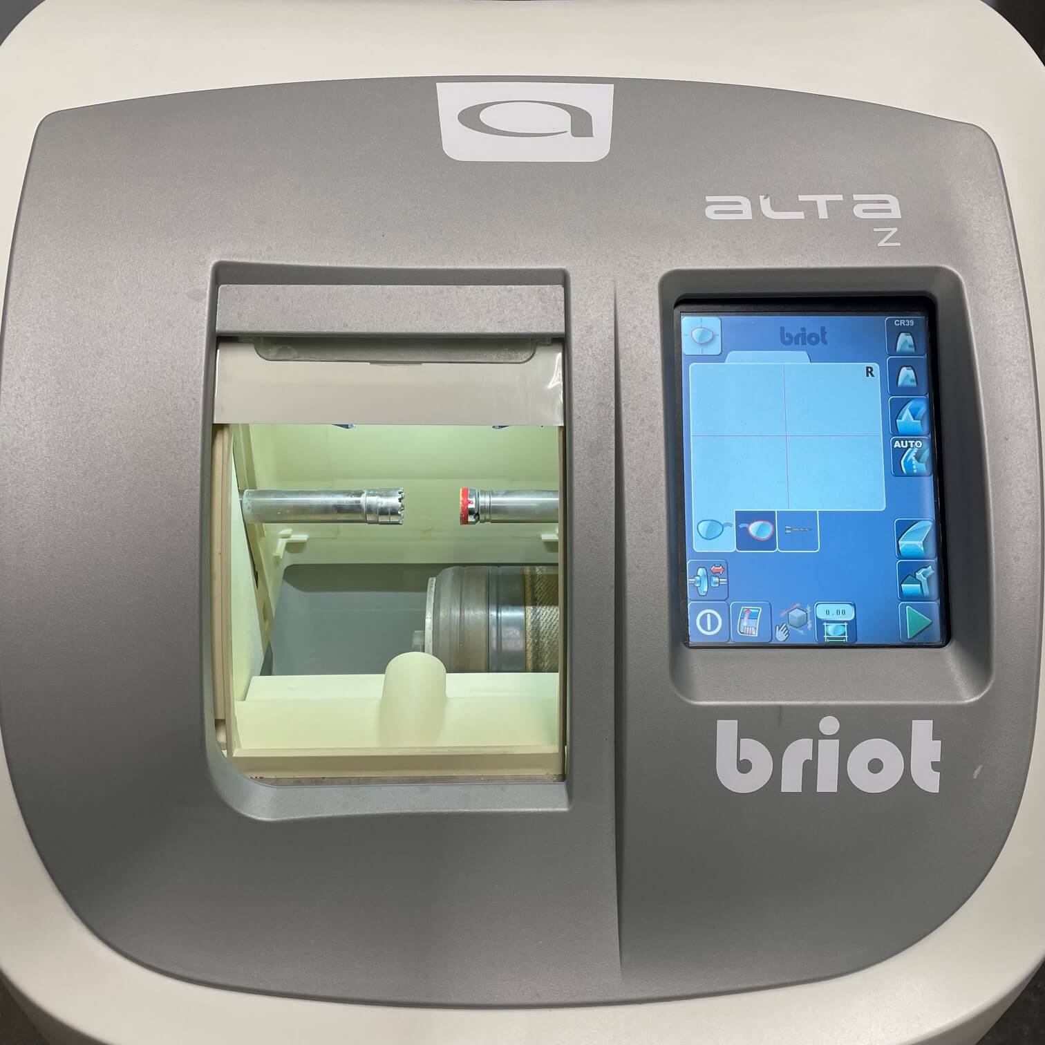 Briot Alta XLd Centering unit and Alta Z Edger