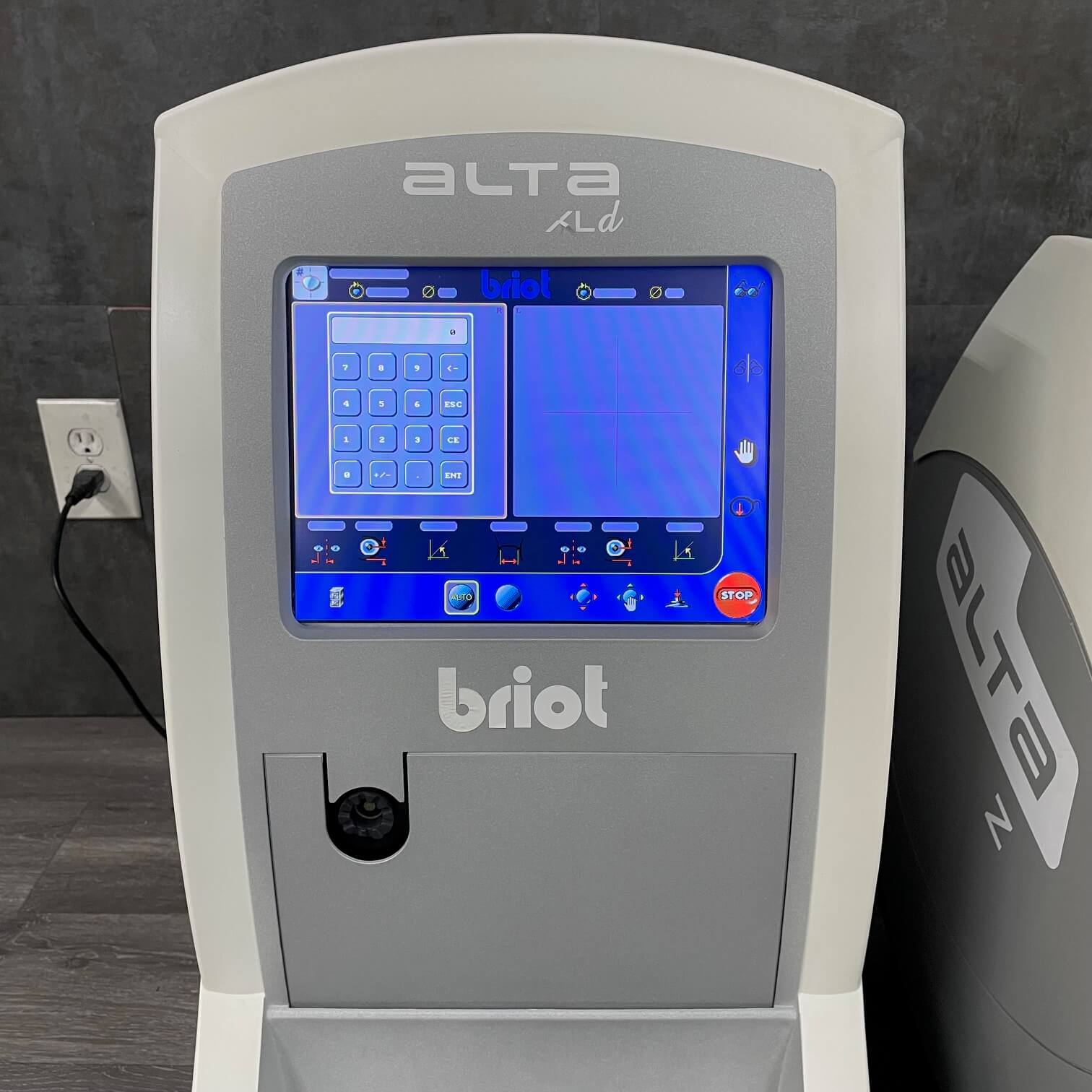 Briot Alta XLd Centering unit and Alta Z Edger