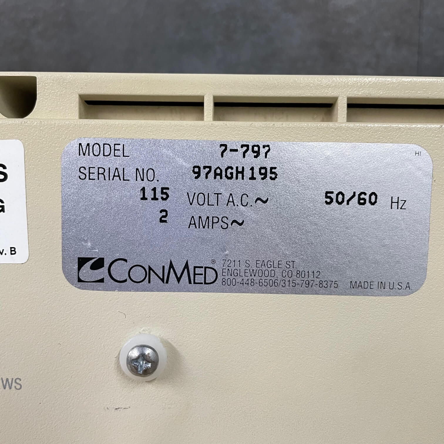 Conmed 7-797 Hyfrecator Plus