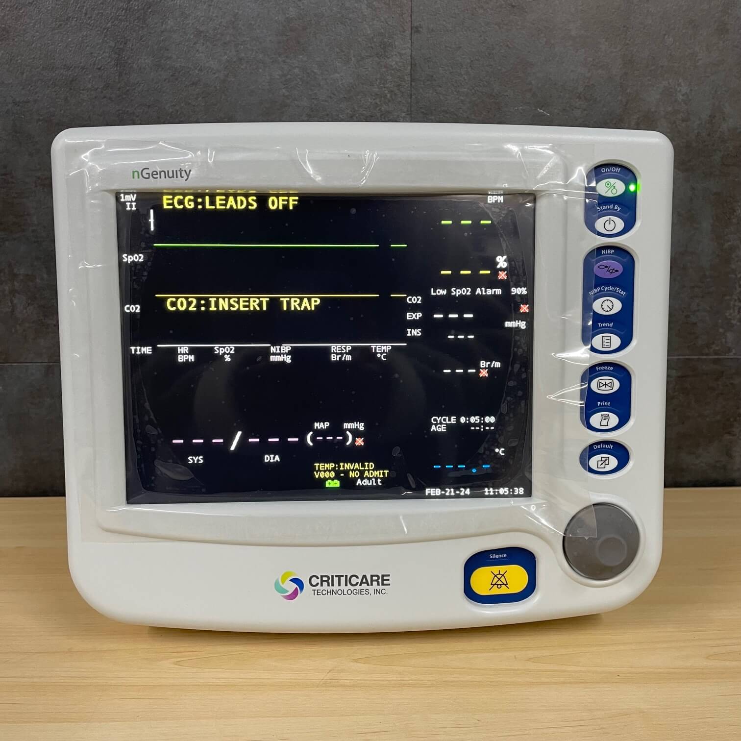 Criticare nGenuity Patient Monitor with CO2