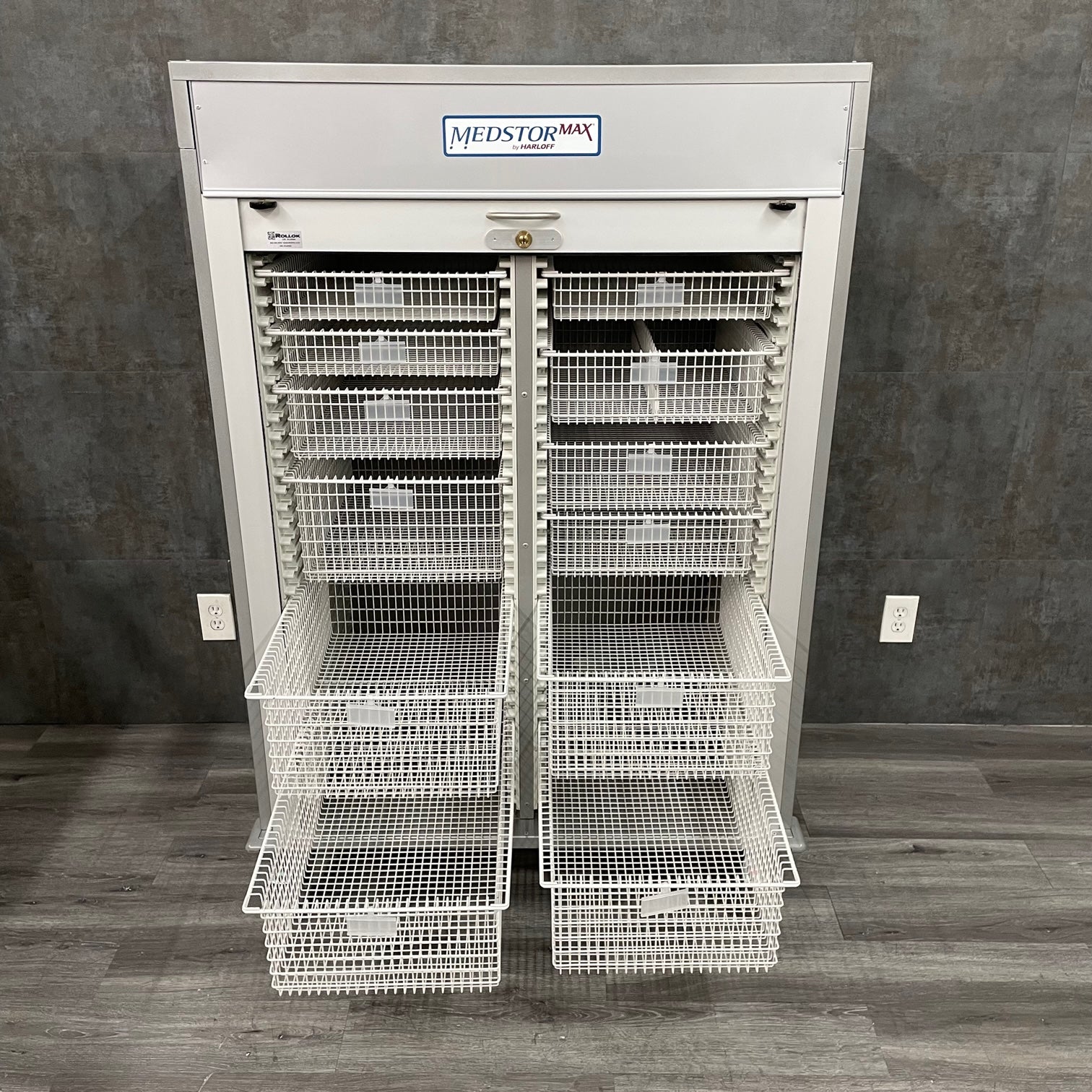 Harloff Medstor Max Medication Cart Medical Storage Cabinet