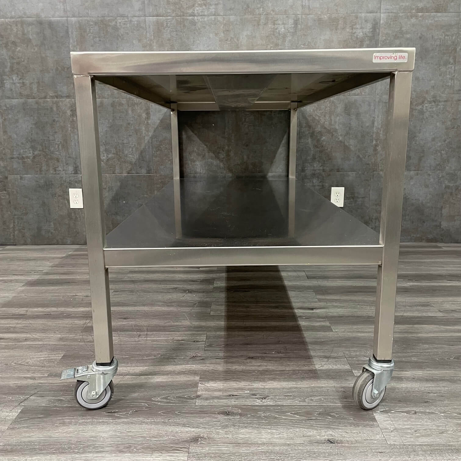 Mid Central Medical Stainless Steel Instrument Table