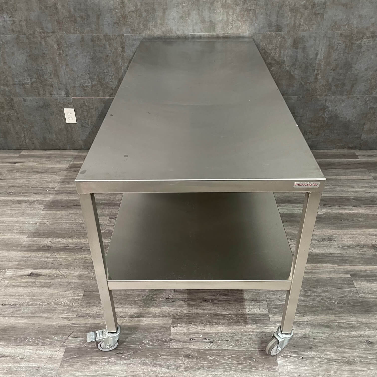 Mid Central Medical Stainless Steel Instrument Table