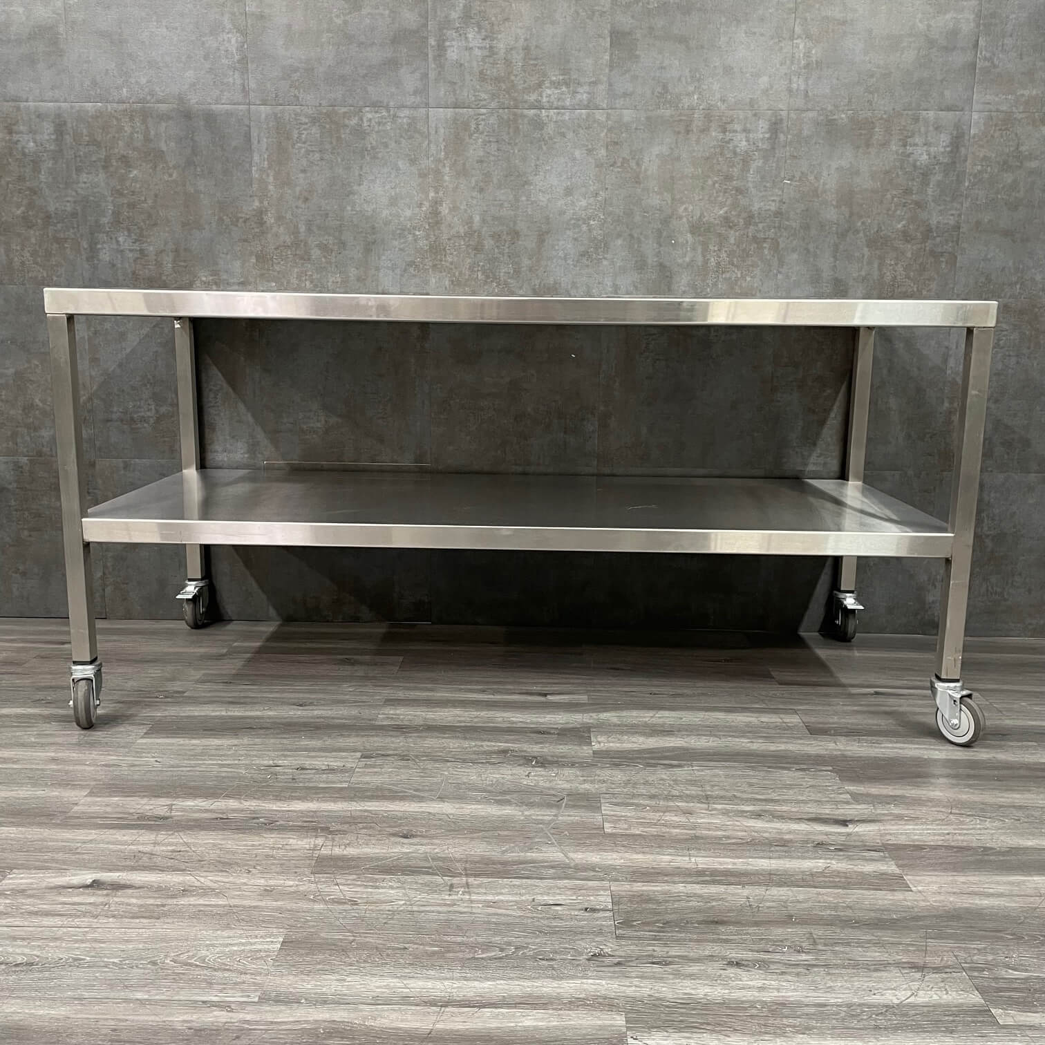 Mid Central Medical Stainless Steel Instrument Table