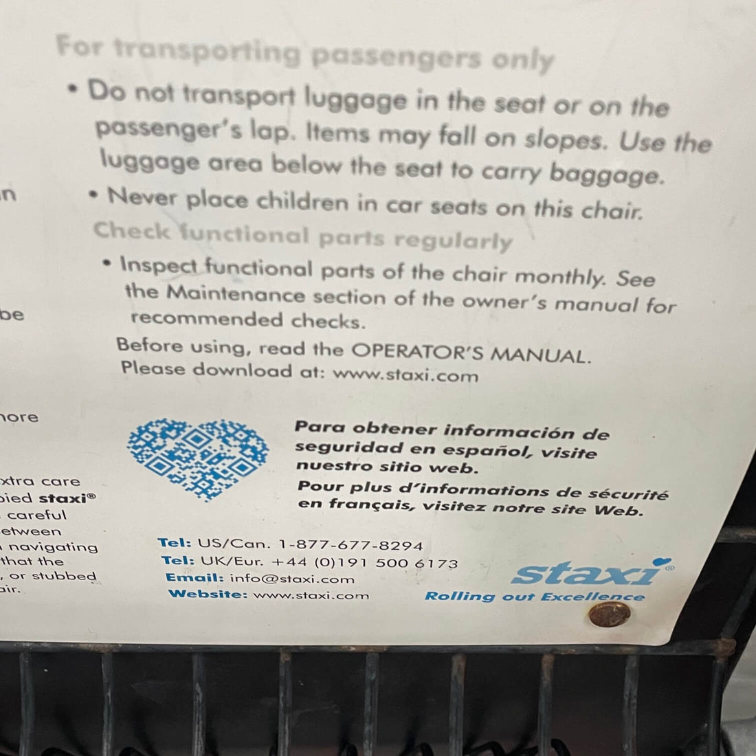 Staxi Transport Chair | 600 lb Capacity Patient Transport Wheelchair ...