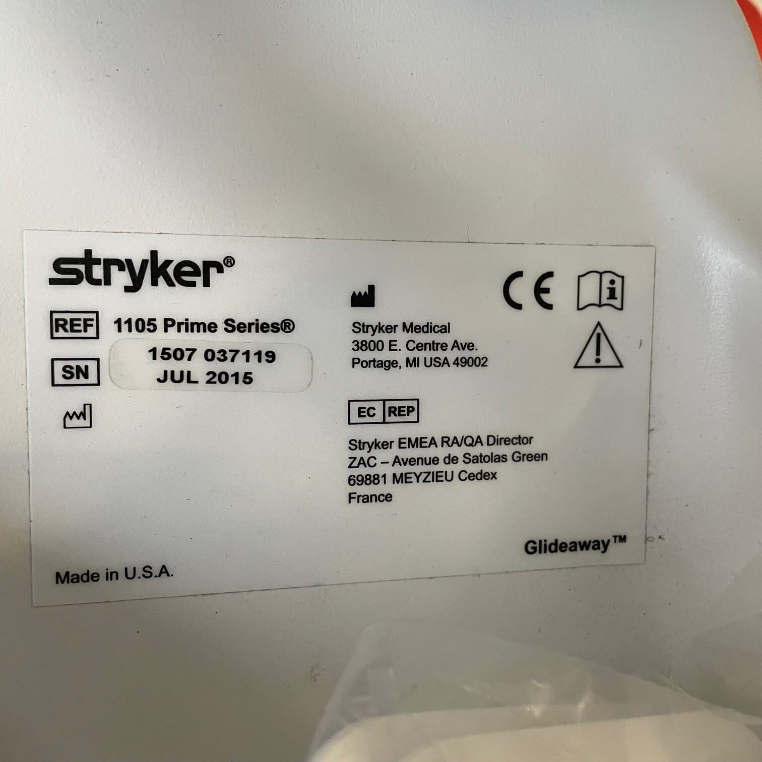 Stryker 1105 Prime,Gurney,Stryker Big wheel,stryker gurney – Angelus ...
