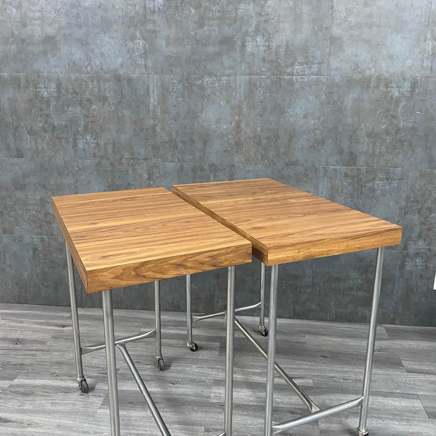 Stainless Steel Mobile Back Table w Removable Top