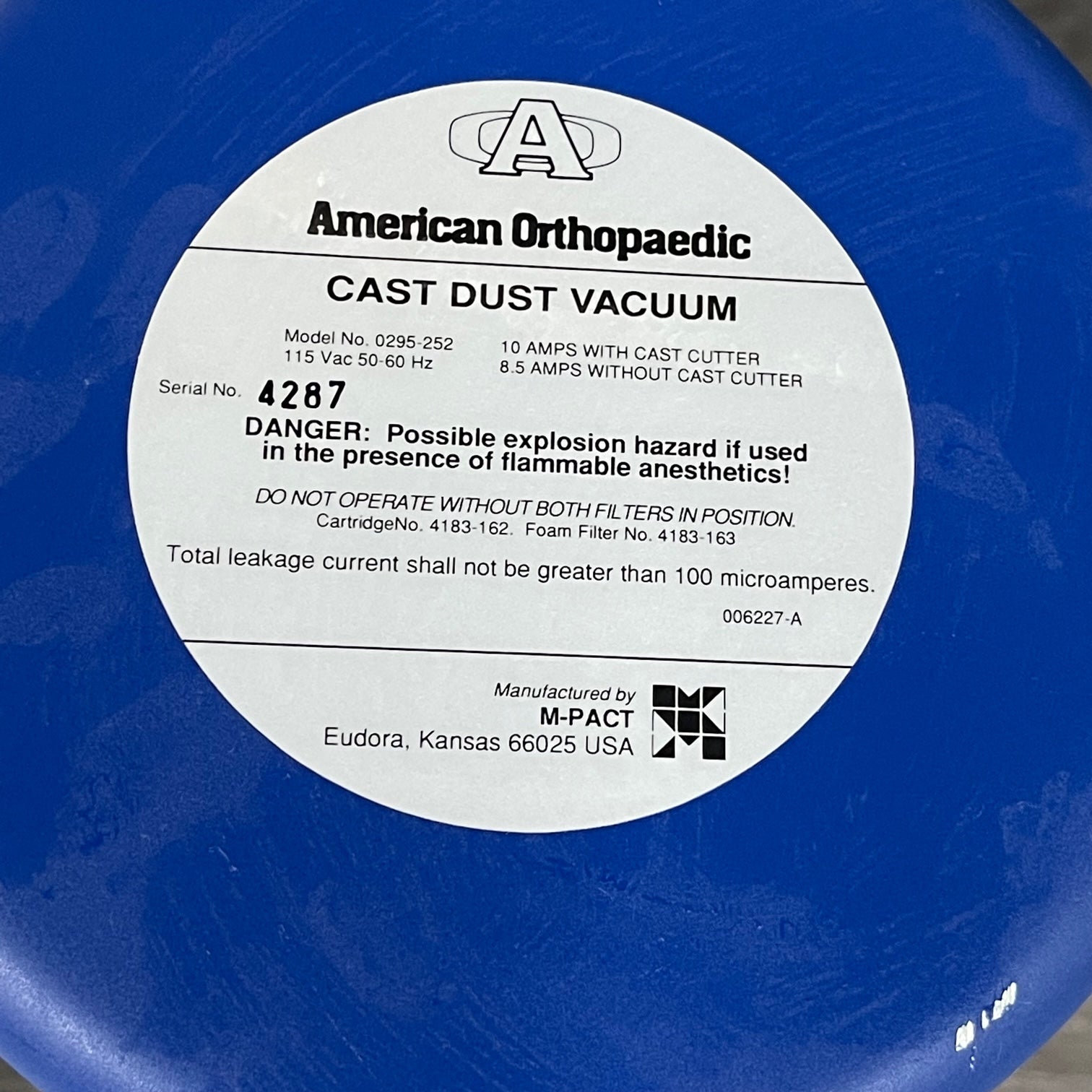 American Orthopedic Cast Vacuum - – Angelus Medical and Optical