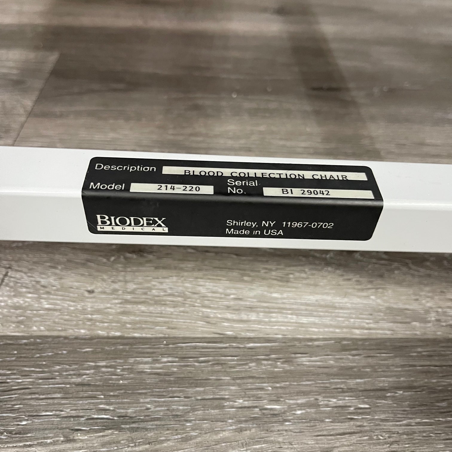 Biodex blood Drawing chair