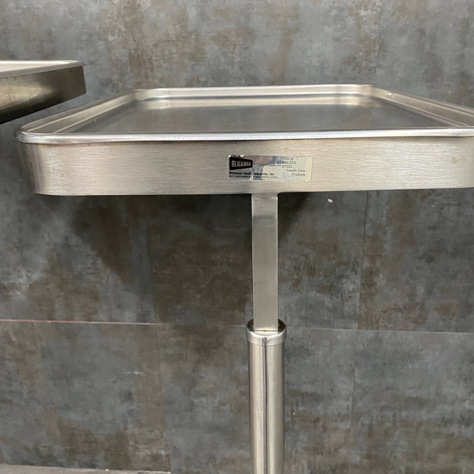 Blickman SS Mayo Stand