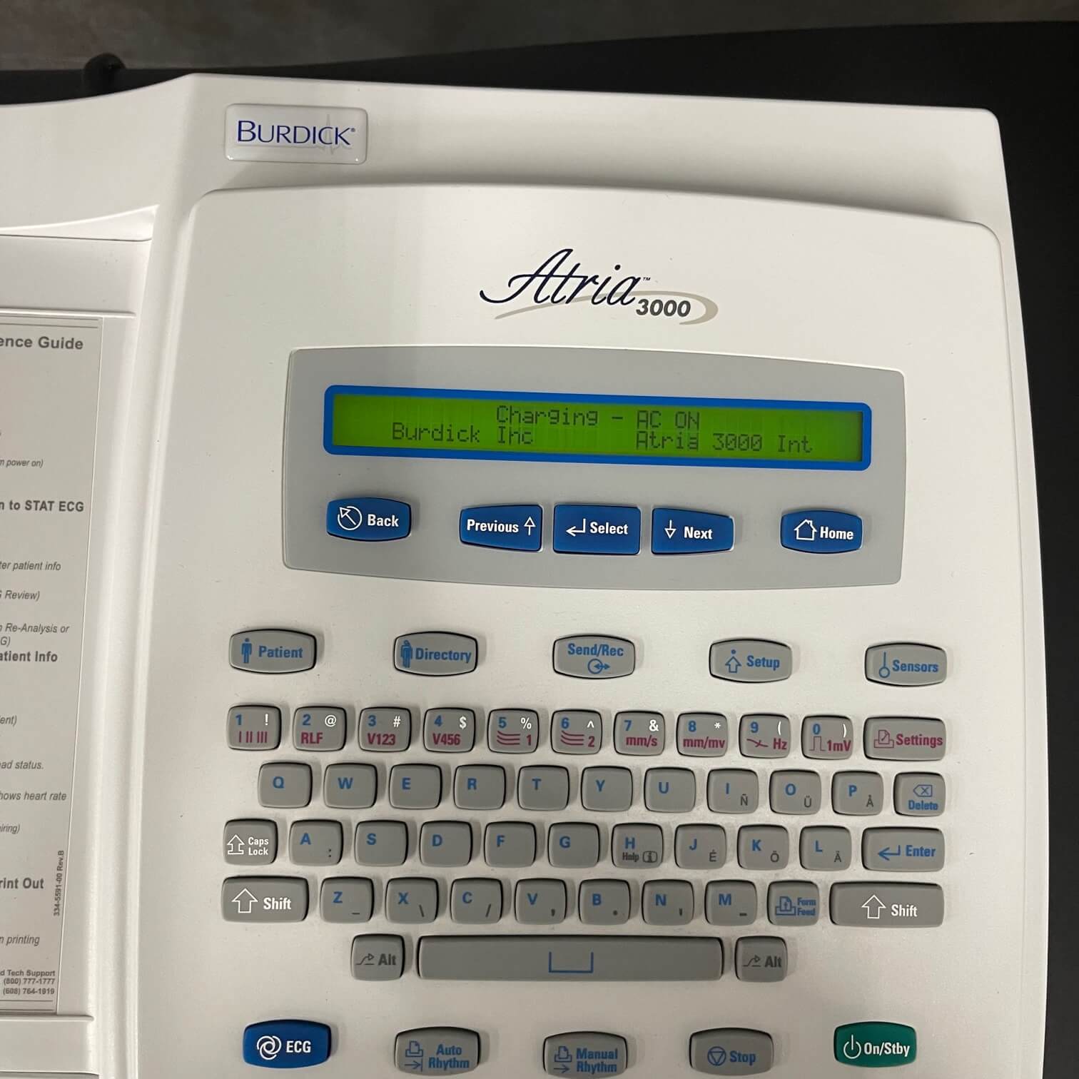 Burdick Atria 3000 ECG EKG
