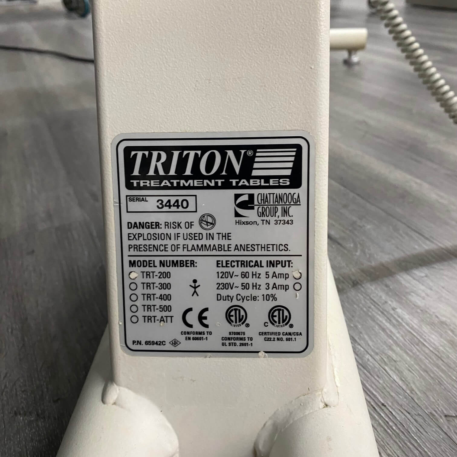 Chattanooga Triton Treatment Table