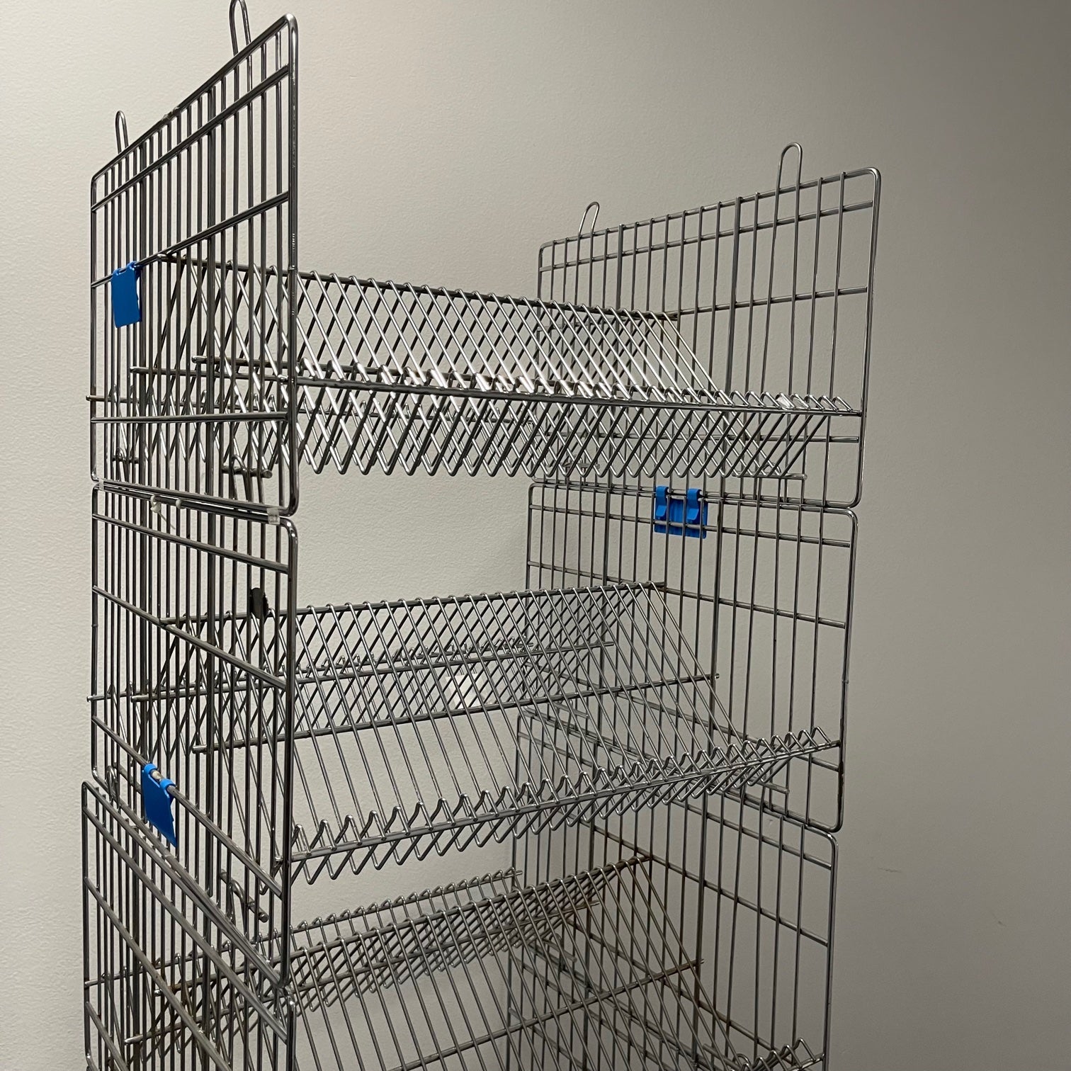 Double Sided Suture Cart with Slanted Shelving