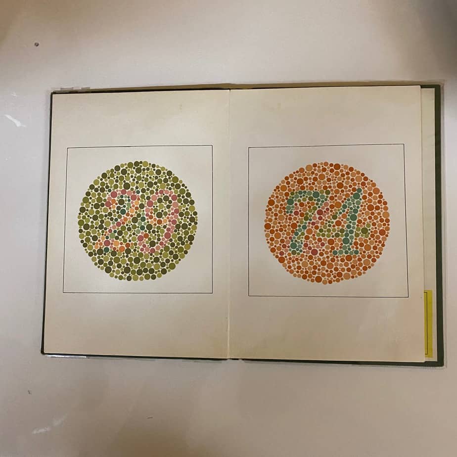 Ishihara Color Testing Book