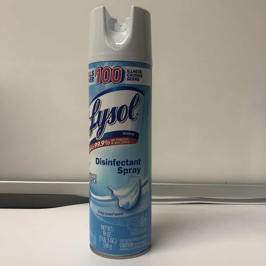 Lysol disinfectant spray