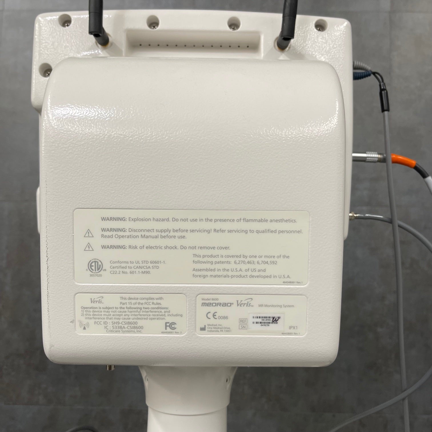 Medrad Veris MRI Vital Sign Monitor - – Angelus Medical and Optical