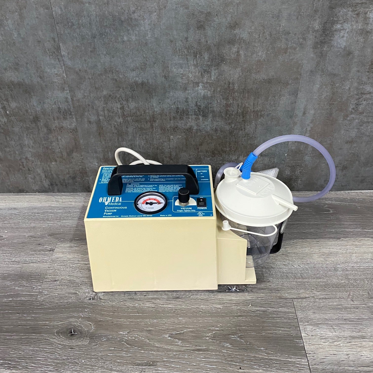 Ohmeda Continuous Portable Suction Pump