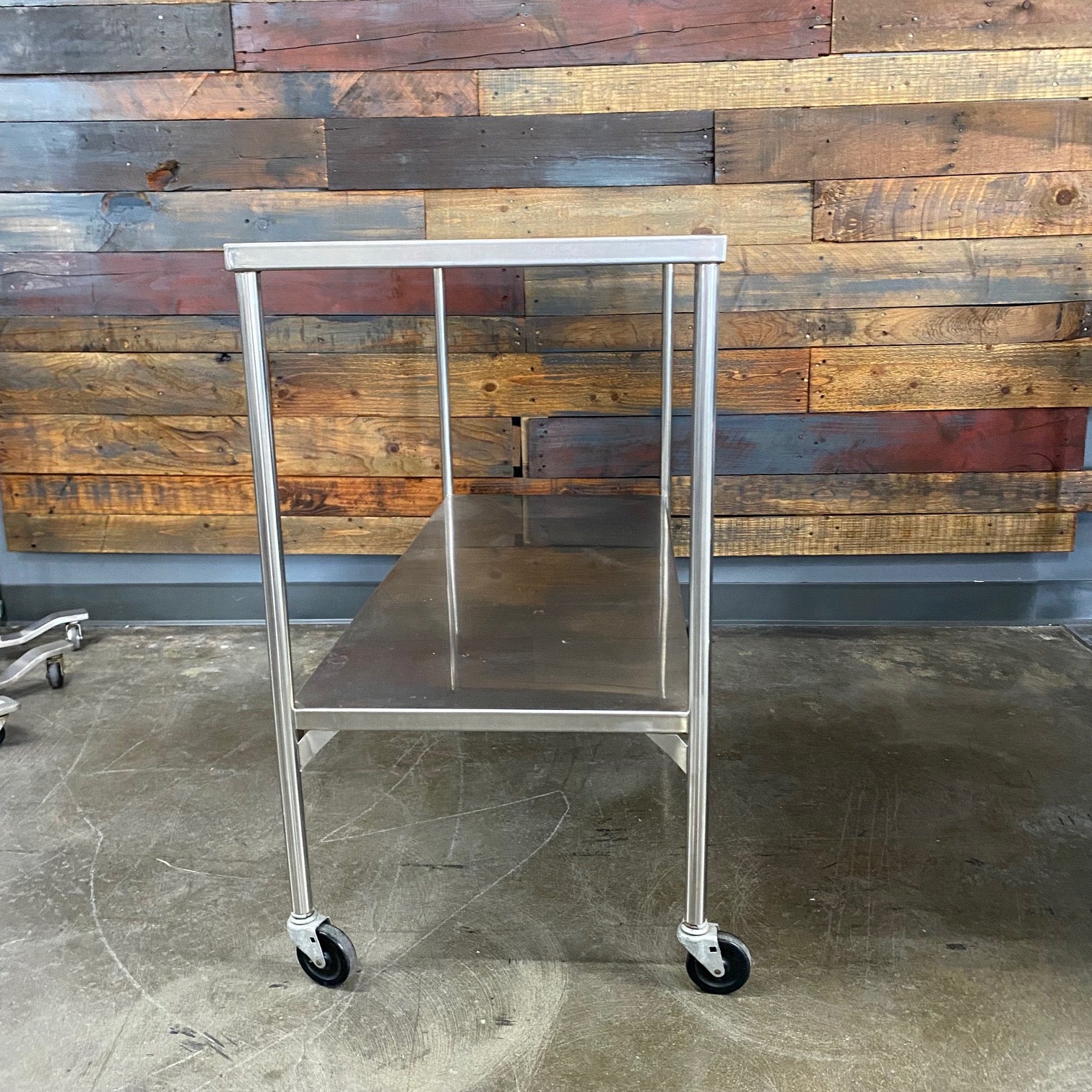 Pedigo Stainless Steel Instrument Table 48 x 20 x34 (Used)