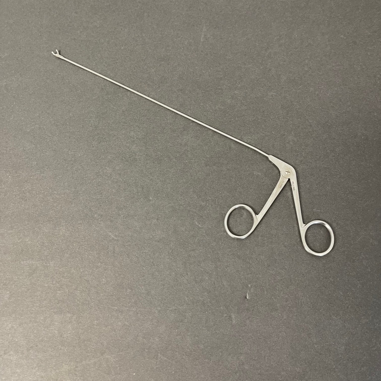 Pilling 50-6460 laryngeal cup forceps left angled (Used)