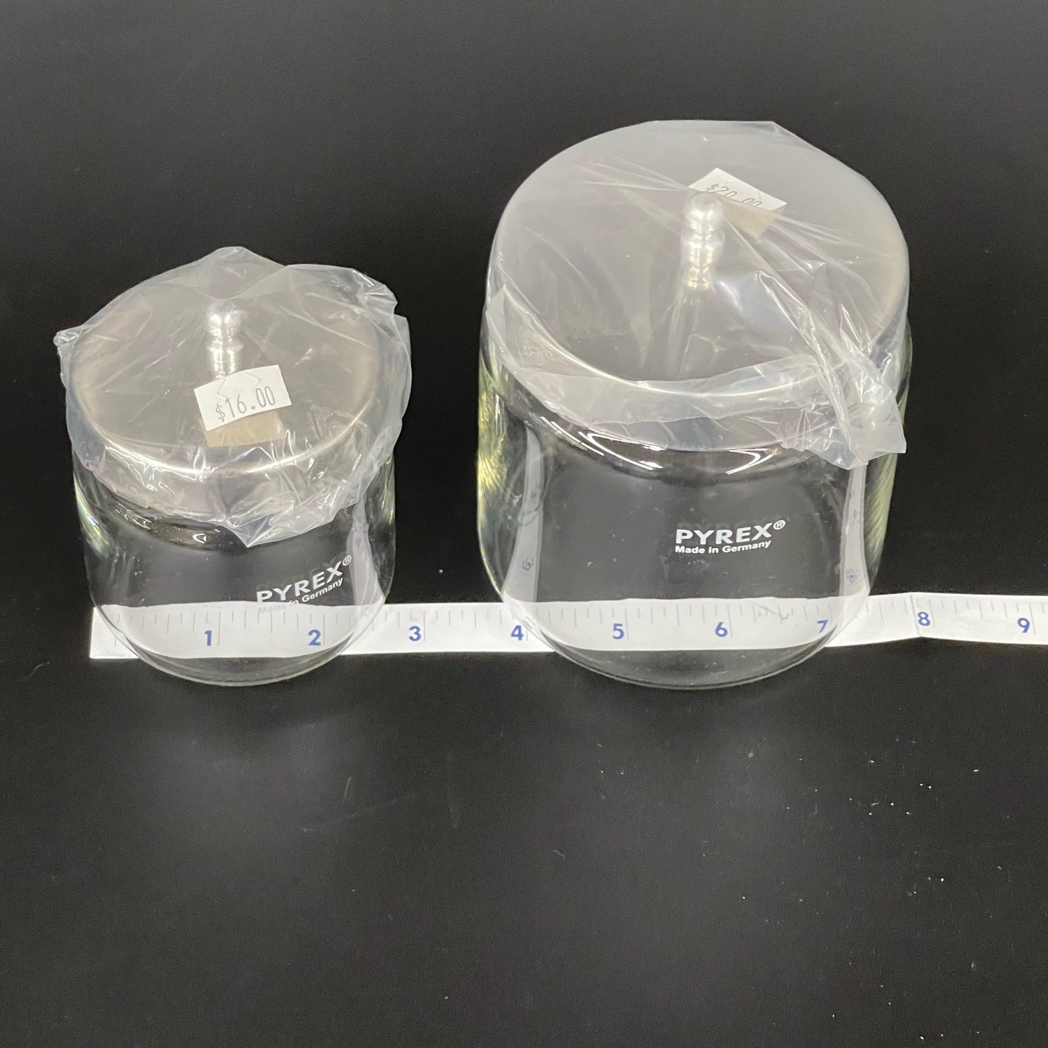 Pyrex low weight jar with lid (Set of 3) (New) - – Angelus Medical and ...