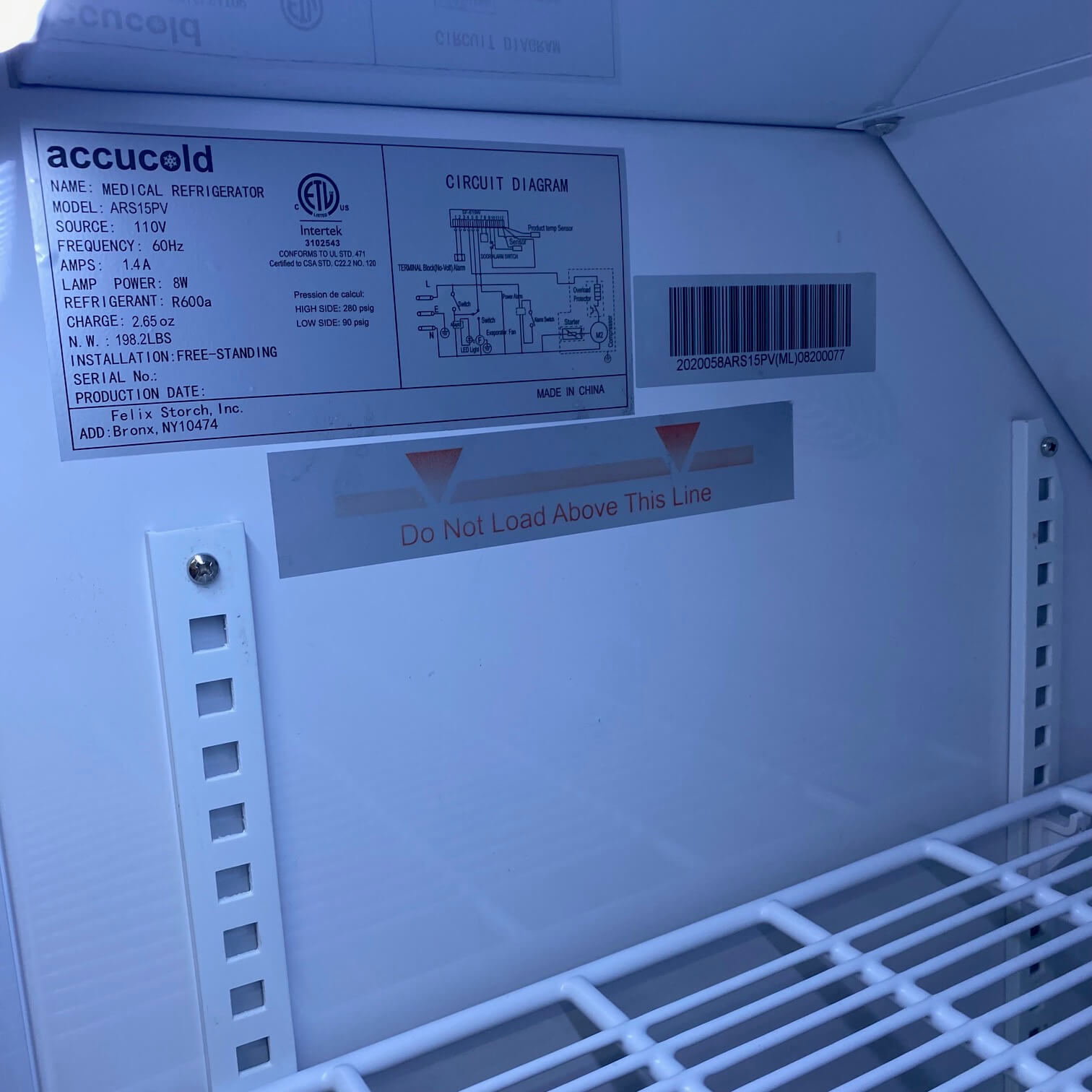 Summit ARS15PV AccuCold Pharma-Vac Refrigerator