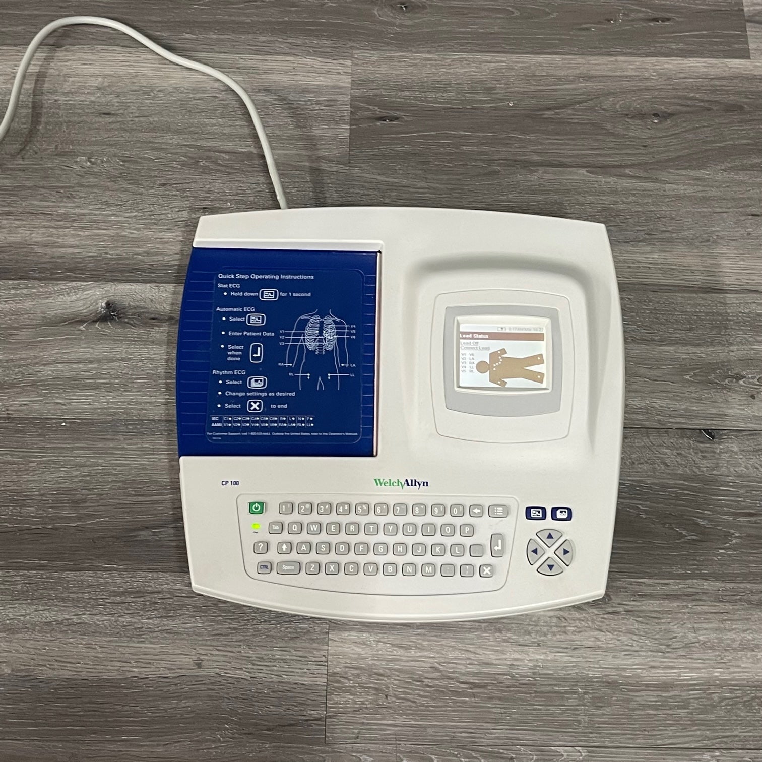 Welch Allyn,CP 100,ECG,ekg,electrocardiogram,welch allyn ekg