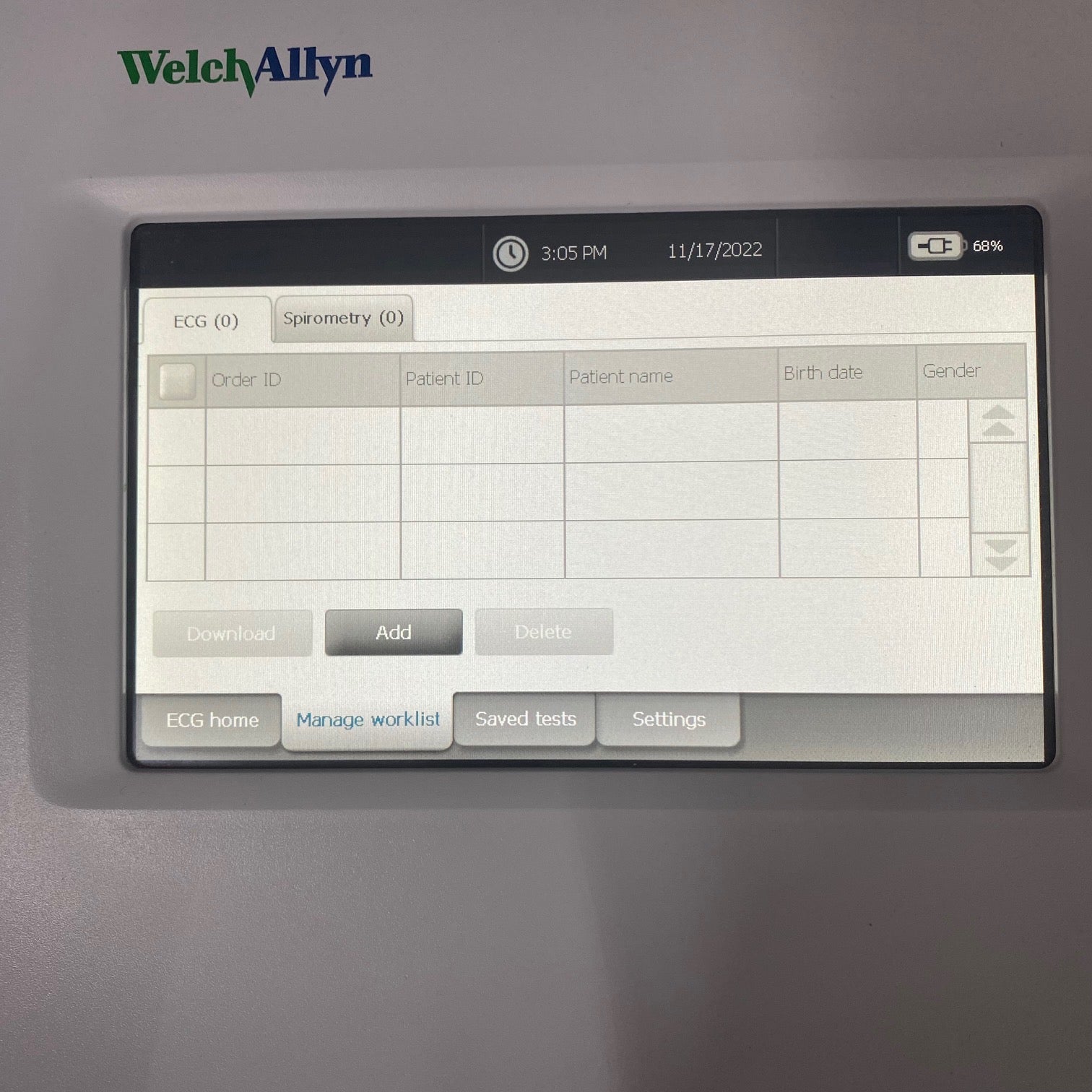 Welch Allyn CP 150 ECG Machine - 7" Touchscreen, Interpretation, USB ...