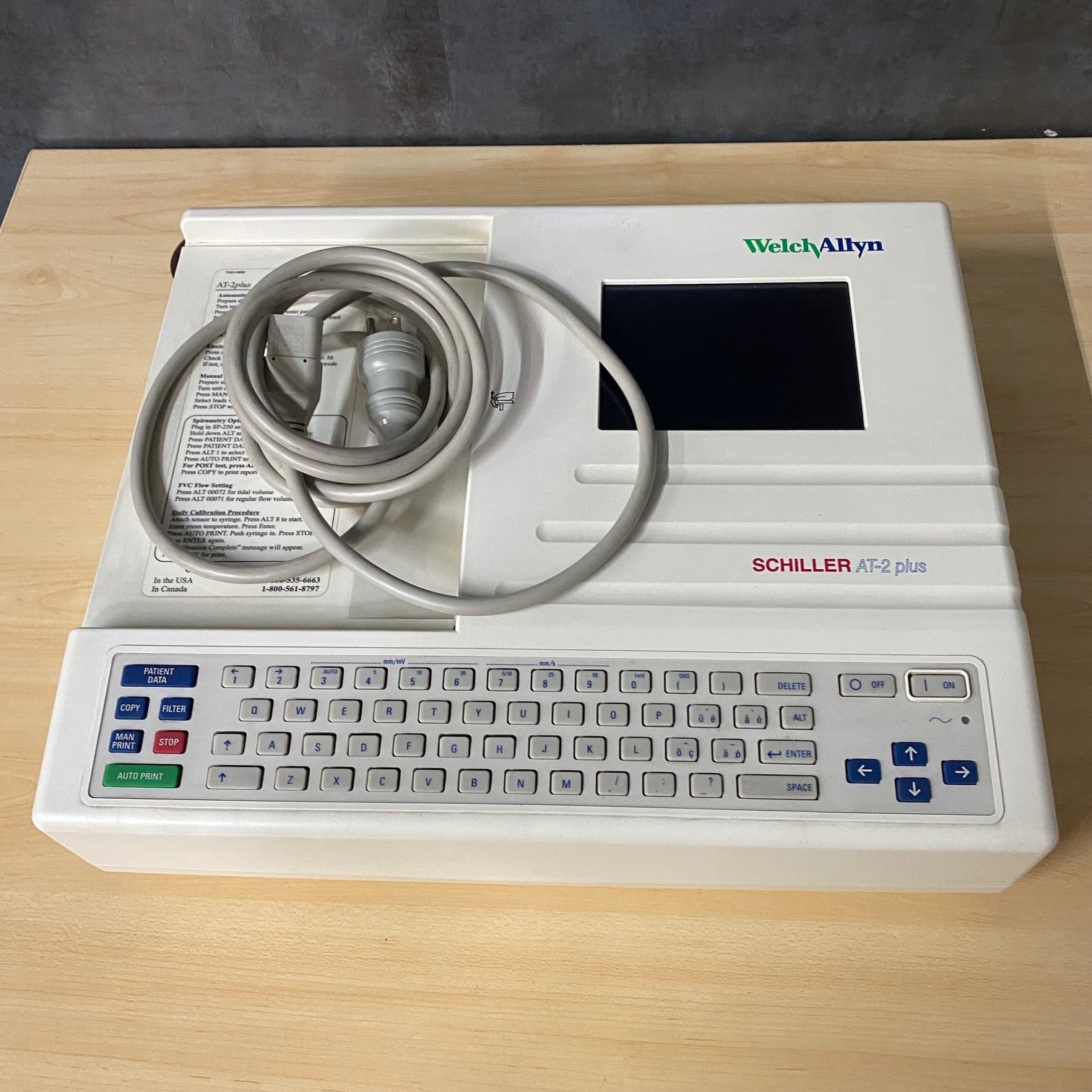 Welch Allyn Schiller AT-2 Plus ECG EKG