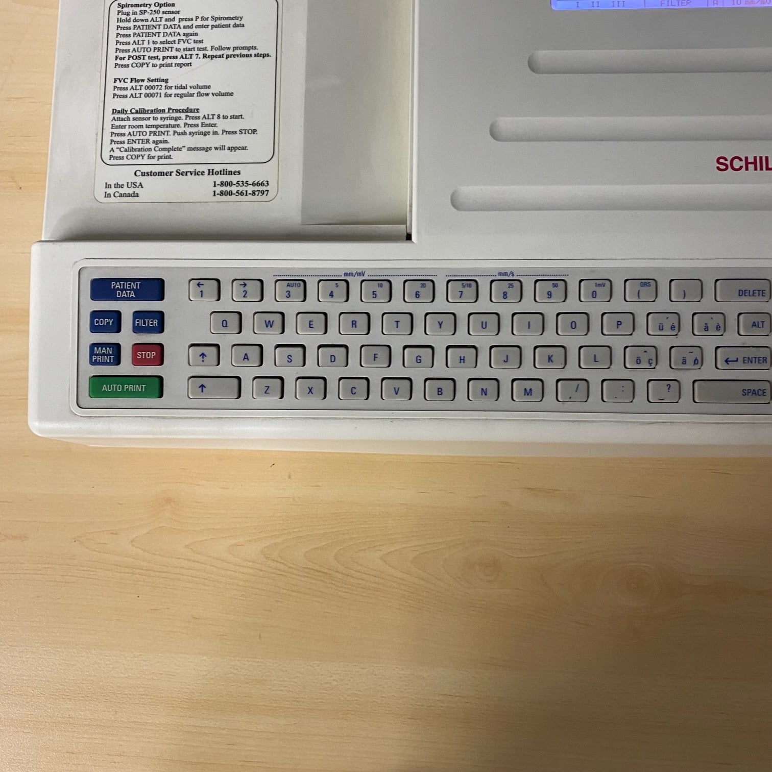 Welch Allyn Schiller AT-2 Plus ECG EKG