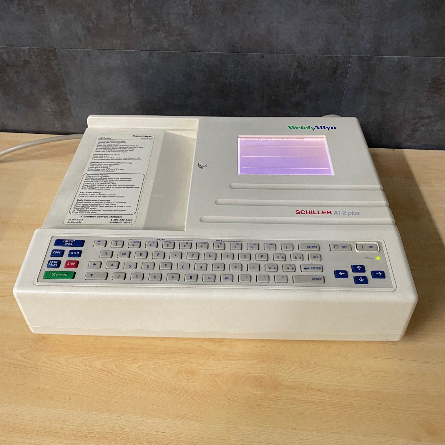 Welch Allyn Schiller AT-2 Plus ECG EKG